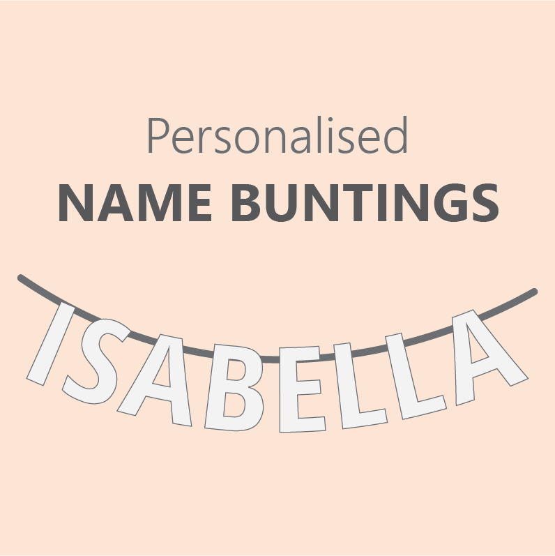 Personalised Name Bunting - Pre Order 6-8 Week Leadtime ...