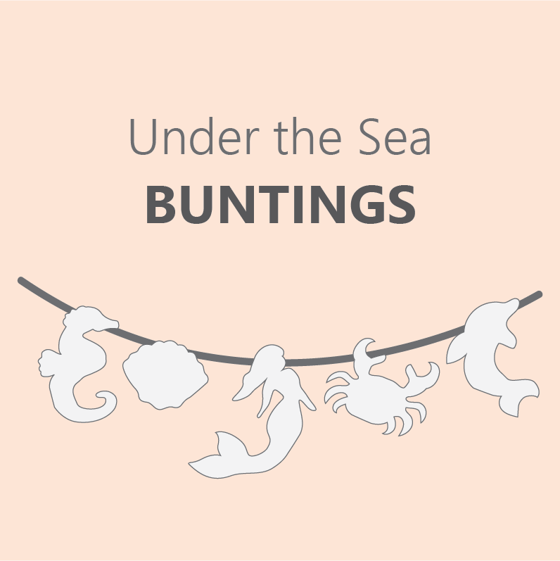 Under The Sea Bunting - Pre Order 6-8 Week Leadtime – littlecustomcreations